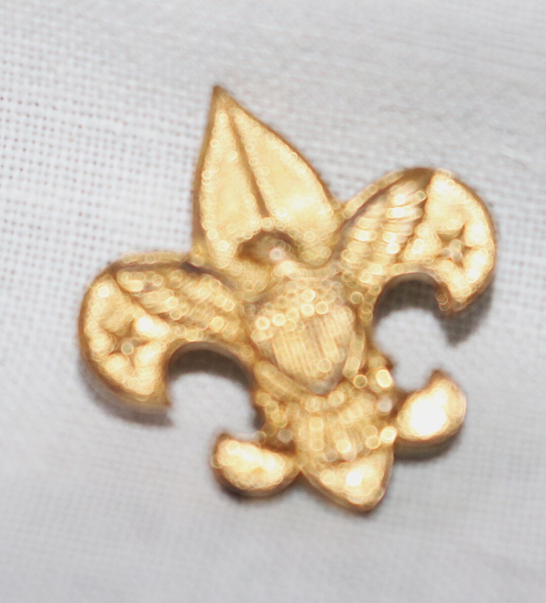 Vintage, BSA Boy Scout Pin, Fleur De Lis, Eagle Crest, Latch Clasp ...