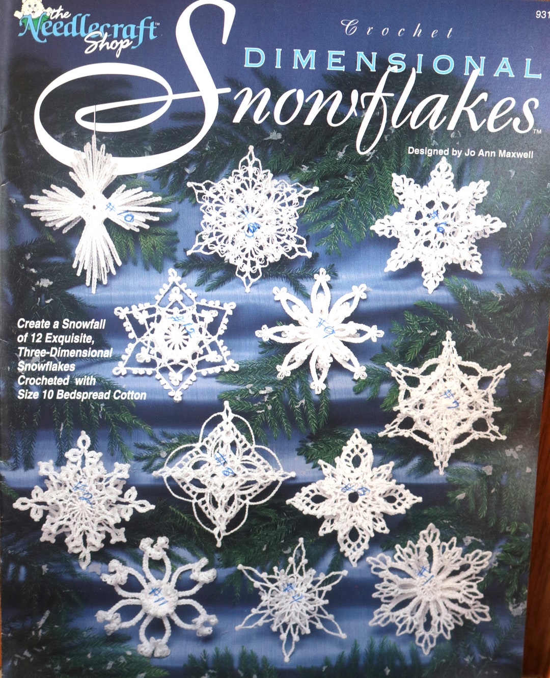 Vintage 1993, Crochet Dimensional Snowflakes, the Needlecraft Shop ...