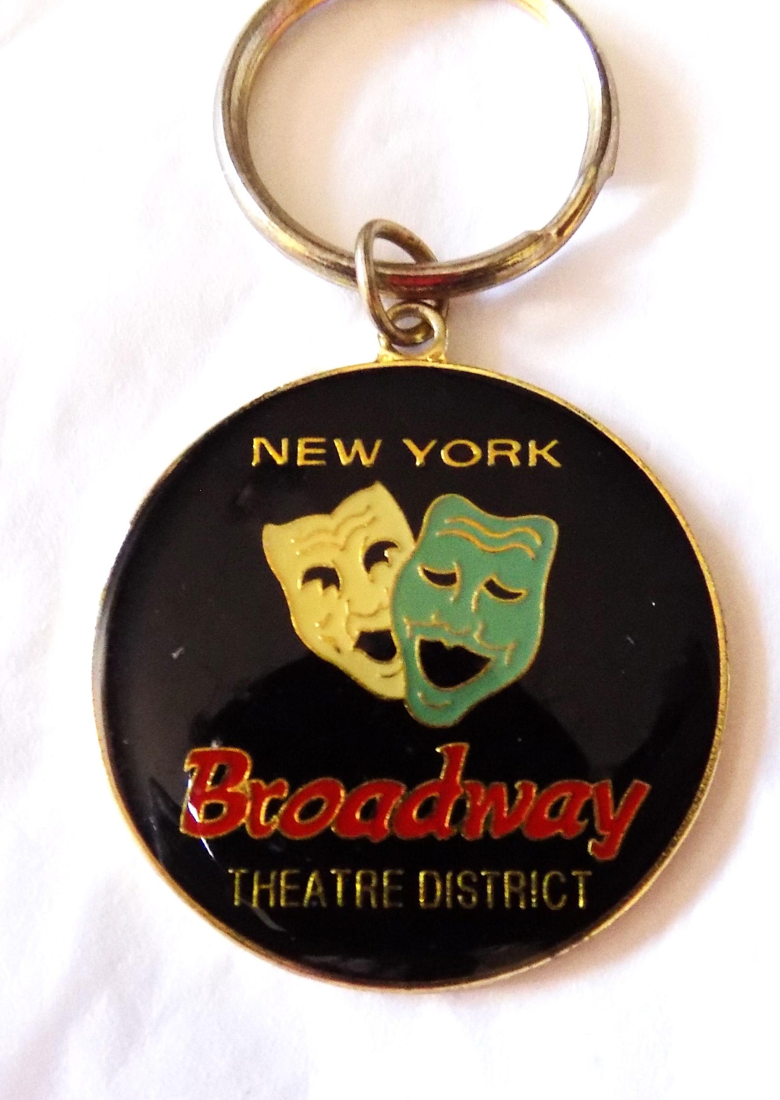 Vintage, Comedy and Tragedy Masks, New York Broadway, Theatre District ...