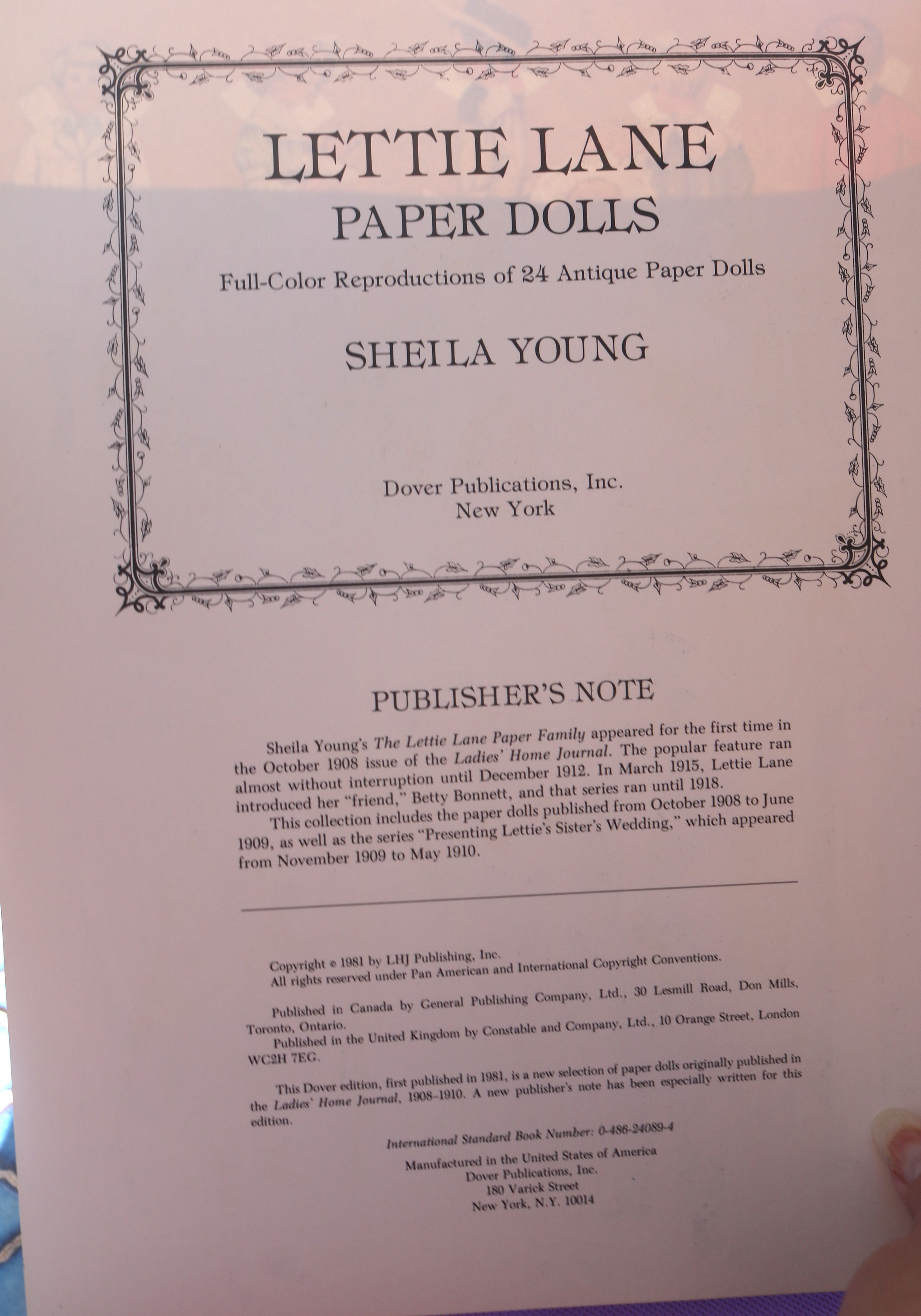 Rare Vintage Lettie Lane Paper Dolls by Sheila Young - Etsy