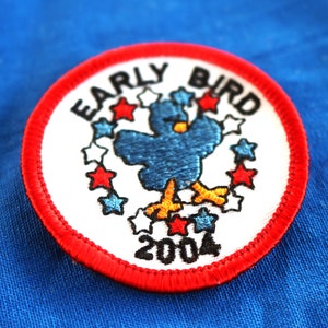 Girl Scout, Early Bird 2004 Patch, Badge, Fun Patch, Embroidered, Red ...