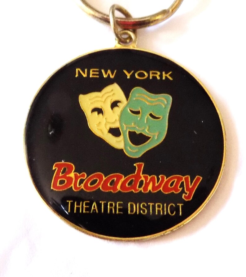 Vintage, Comedy and Tragedy Masks, New York Broadway, Theatre District ...