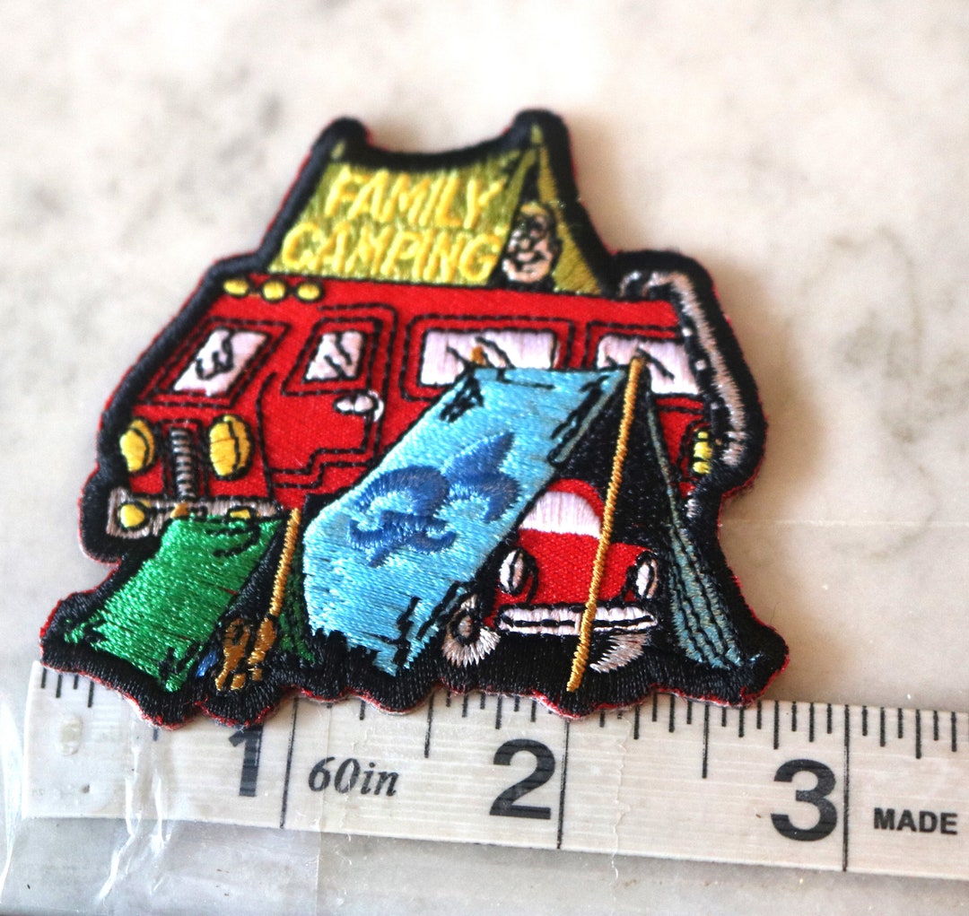 Boy Scout, Family Camping Patch, VW Bus Camping Van, VW Red Beetle Bug ...