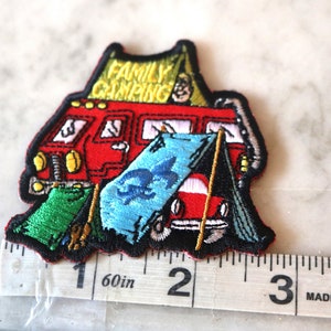 Boy Scout, Family Camping Patch, VW Bus Camping Van, VW Red Beetle Bug ...