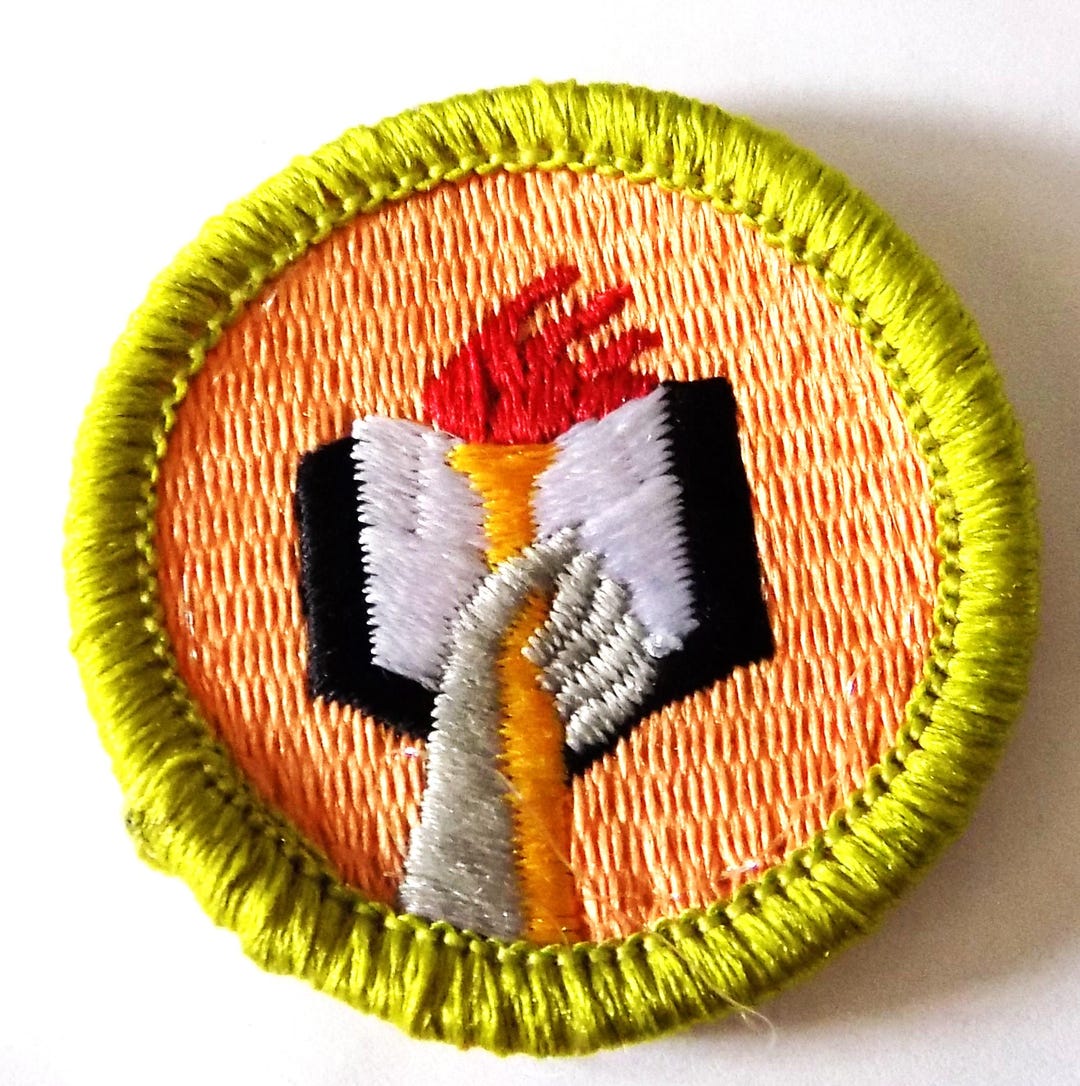 Boy Scout, Scholarship Merit Badge, Embroidered, Green Border - Etsy
