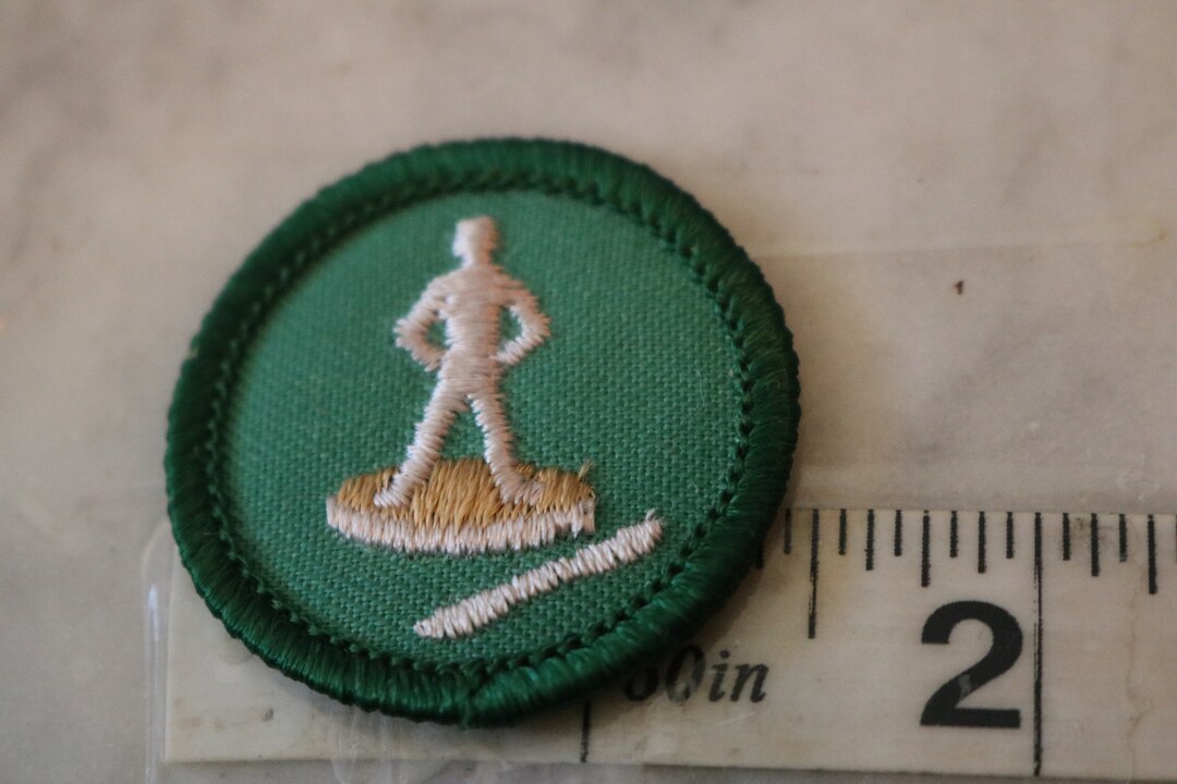 Girl Scout, Junior, Merit Badge, Art in the Round, Patch, Green Border ...