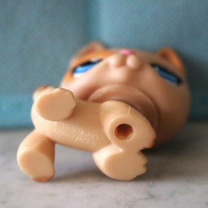 Littlest Pet Shop, LPS, German Shepherd Puppy, Dog, Tan, Pink Ears ...