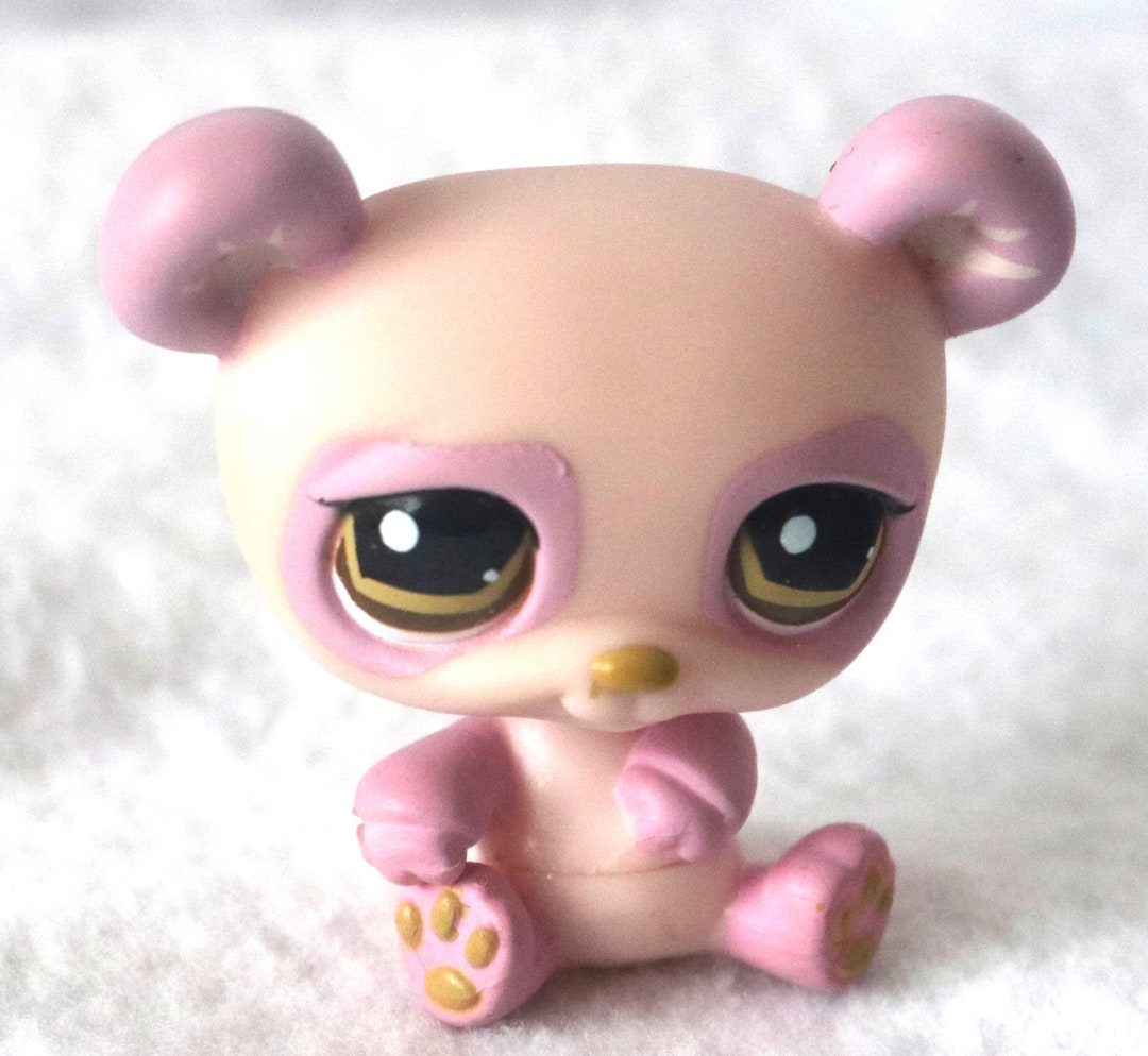 Littlest Pet Shop, LPS, # 899, Pink Panda, Brown Dot Eyes, Figure Only ...