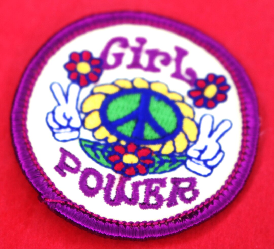 Girl Scout, Girl Power, Peace Patch, Fun Patch, Flowers, Peace Sign ...