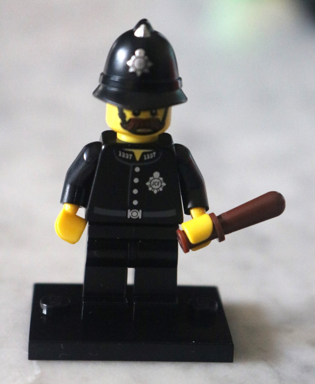 Lego Minifigures, Series 11, Constable, Minifigure Accessory and Base ...
