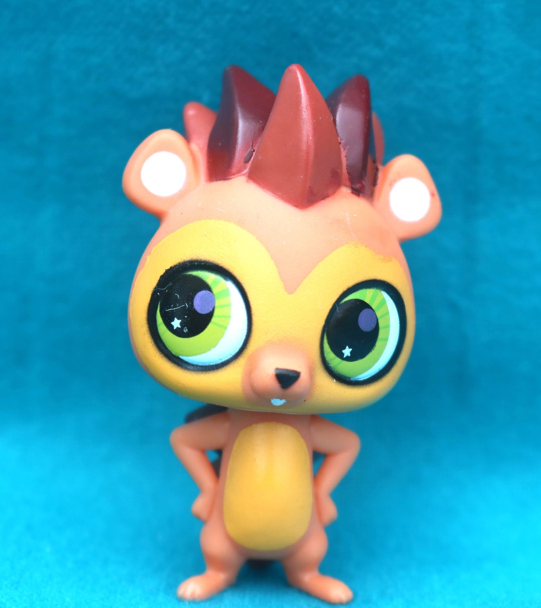 Littlest Pet Shop, 2698 Russel Ferguson Hedgehog, Orange With Green ...