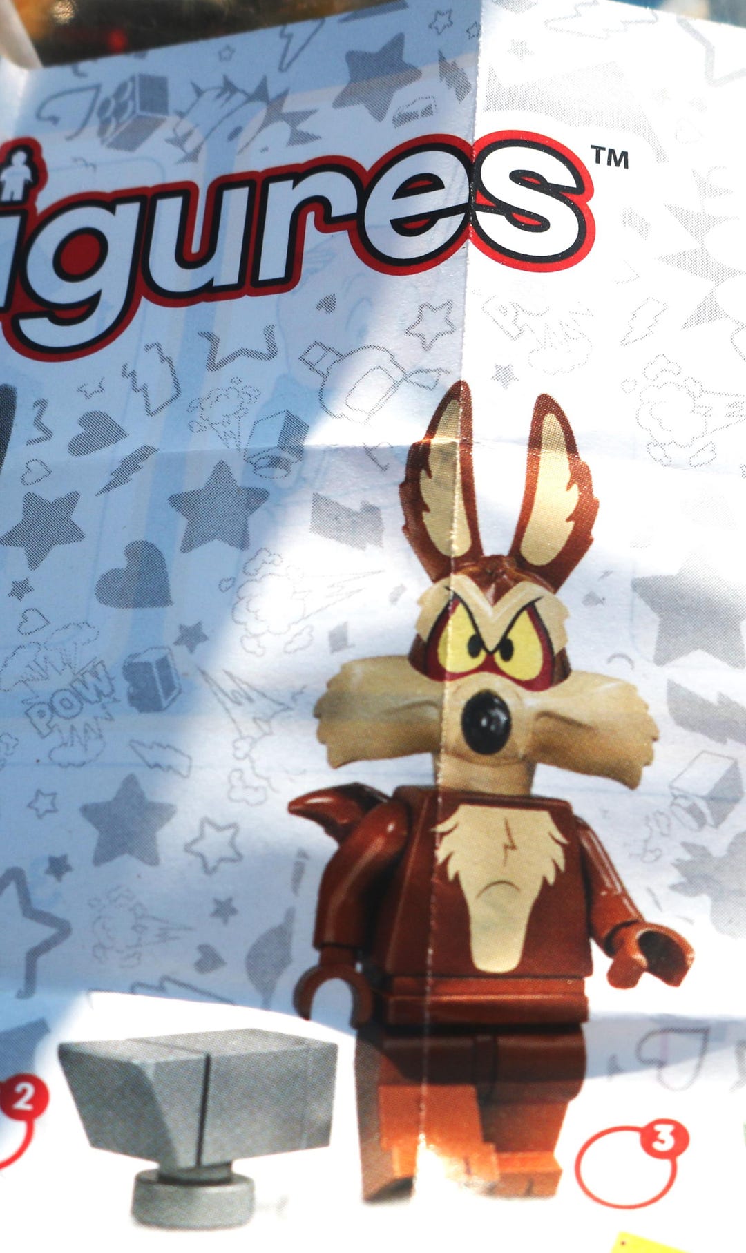 Lego, Looney Tunes, Wile E. Coyote, Minifigure, Figure, Accessories ...