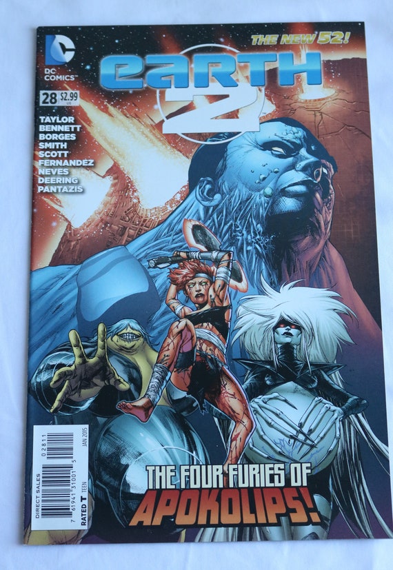 DC Comics/ Earth 2/ The Four Furies of Apokolips/ The New 52 | Etsy