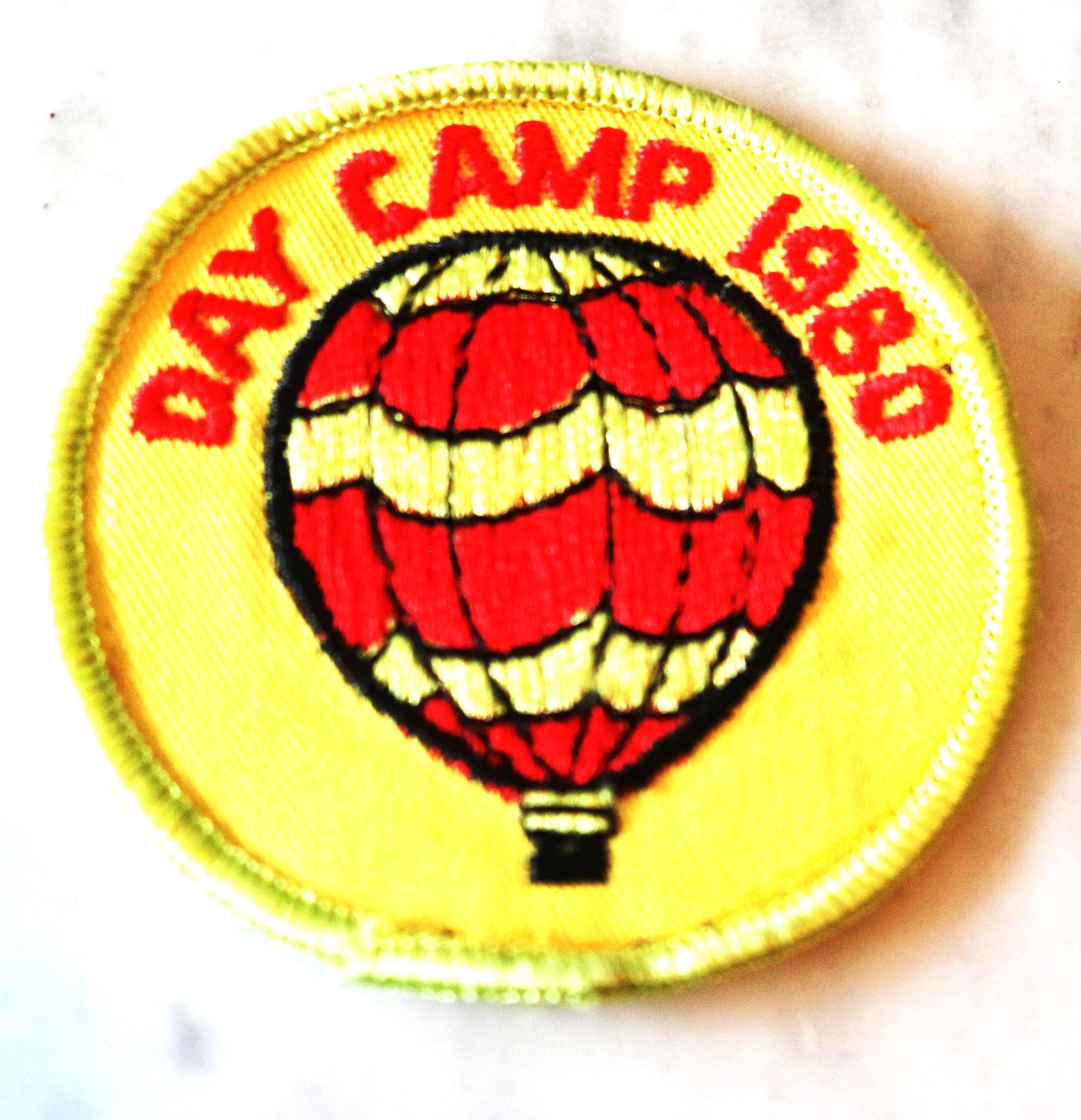 Vintage, Rare, 1980 Girl Scout Day Camp Patch, Badge, Yellow Border ...