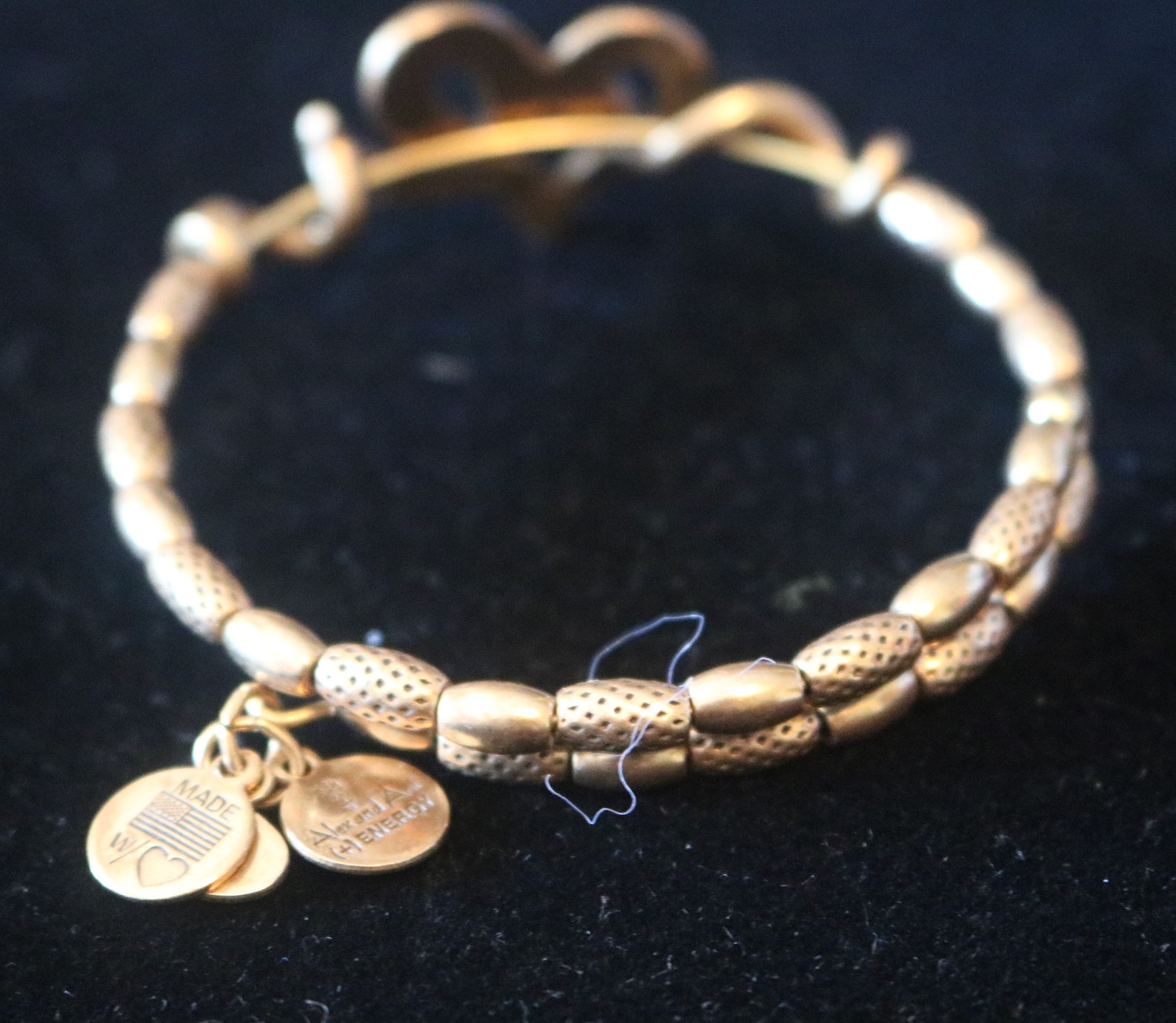 Alex and Ani Heart Wrap Rafaelian Gold Tone Finish Bracelet, Love ...