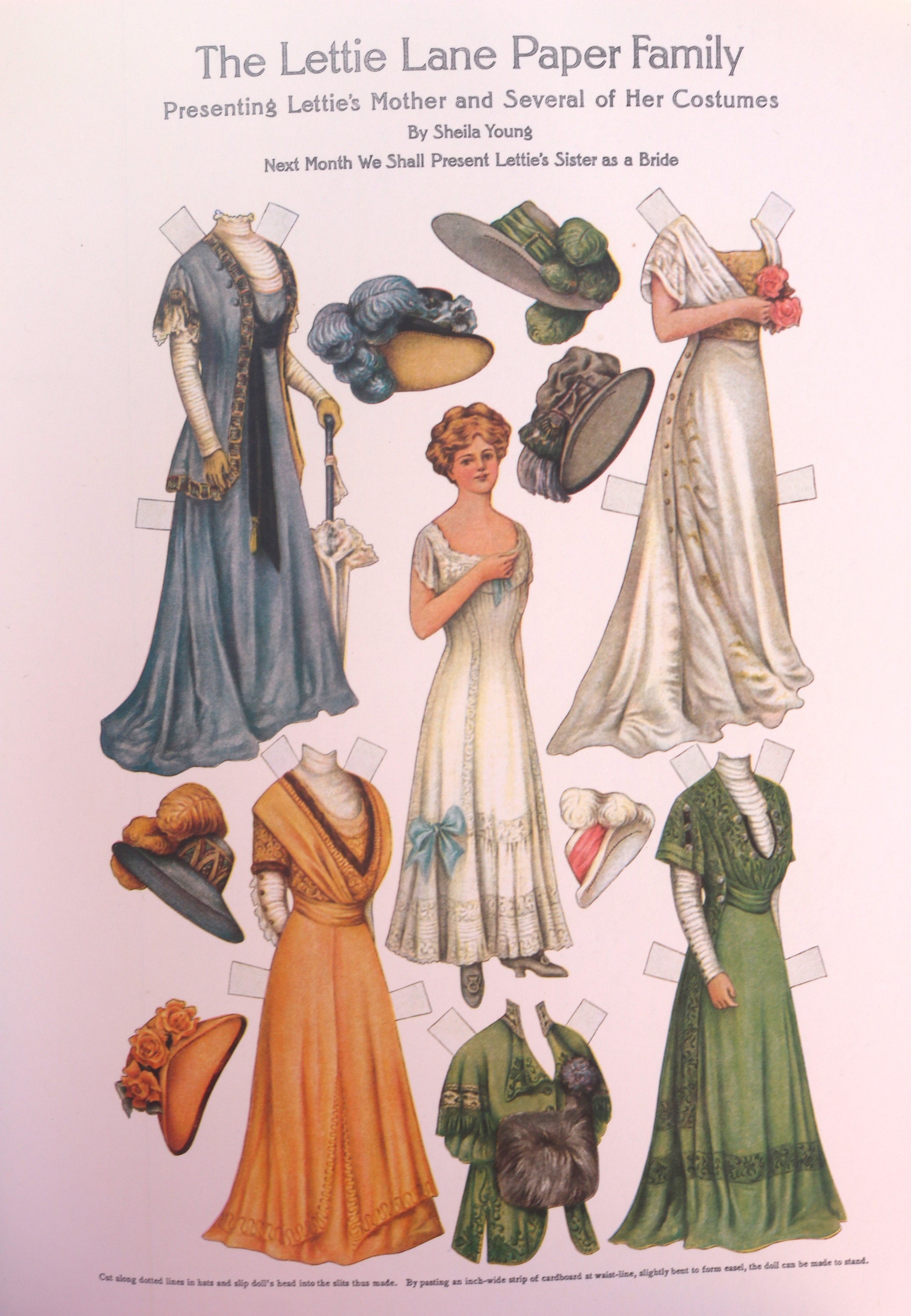 Rare Vintage Lettie Lane Paper Dolls by Sheila Young - Etsy