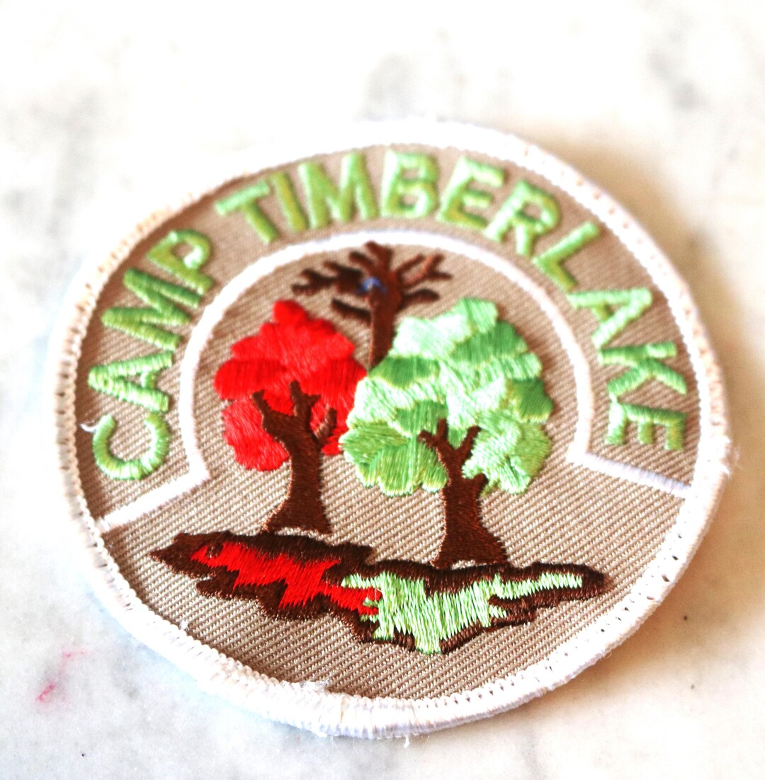 Vintage Camp Timberlake Girl Scout Round Patch, Embroidered, - Etsy
