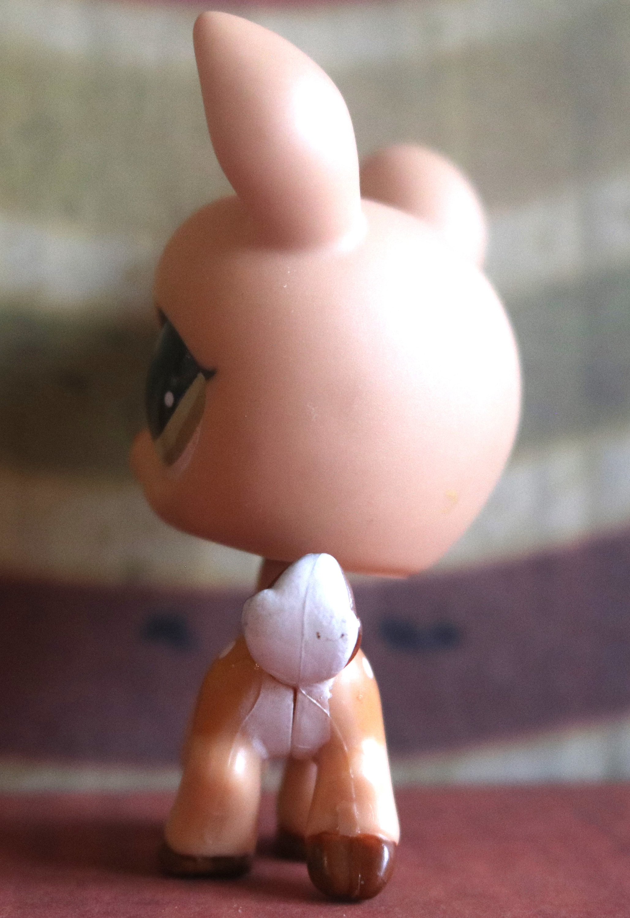 Littlest Pet Shop, LPS, 634, Fawn Deer, Tan Brown Spots, Green Flower ...