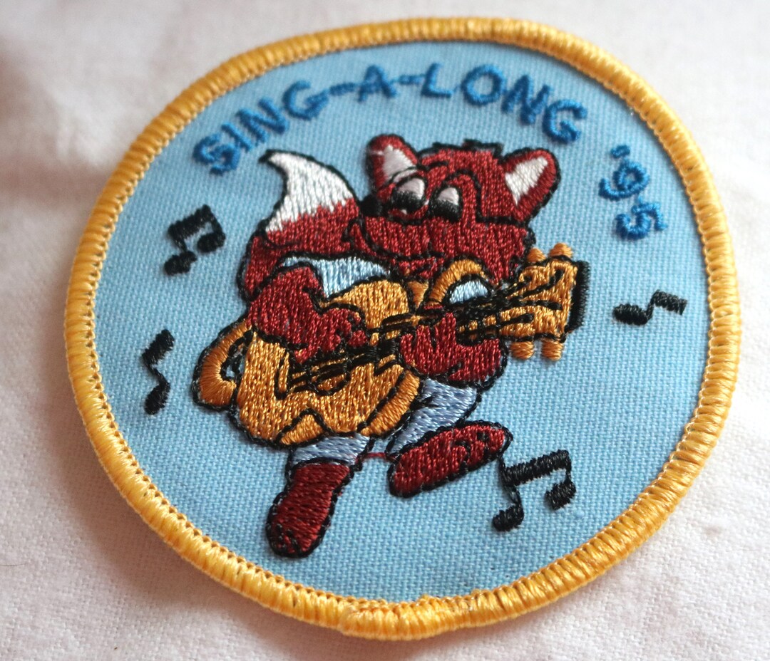Vintage 1995 Girl Scouts, Sing - A - Long Patch - Etsy