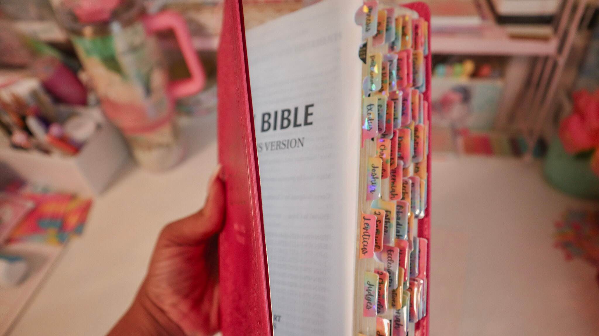 Ombre Bible Tabs Printed Bible Tab Stickers Books of the Bible Bible ...