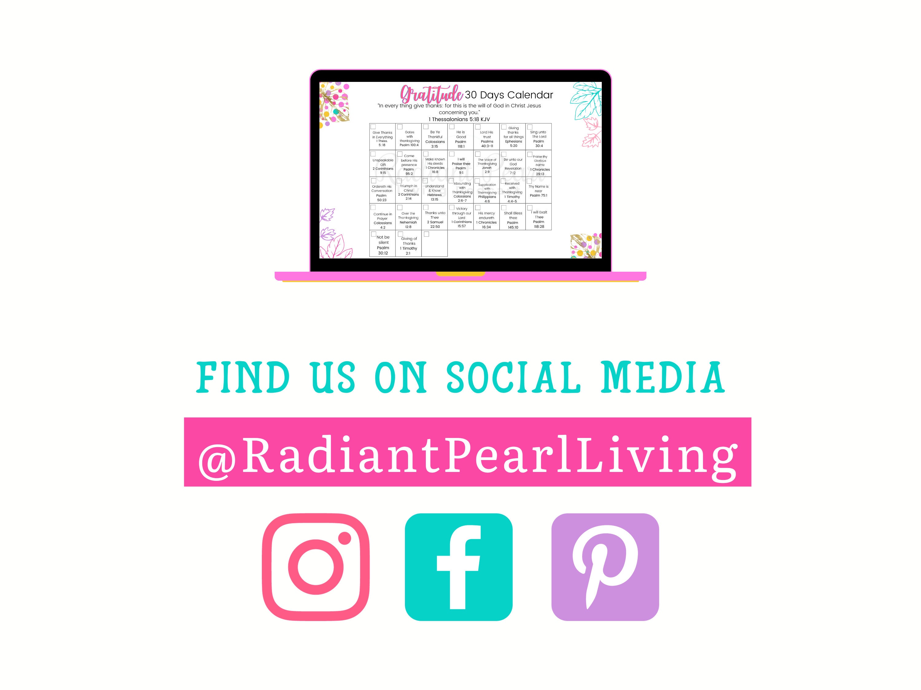 Faith Gratitude Journal Printable Daily Gratitude Journal Printable ...