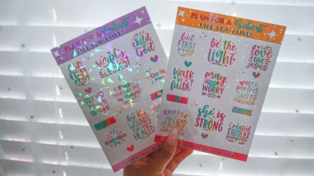 But First Pray Sticker Set | Bible Christian Faith Inspirational ...