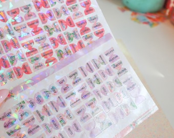 Colorful Bible Tabs Printed Bible Tab Stickers Books of the Bible Bible ...