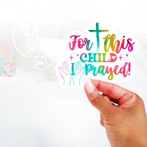For This Child I Prayed Sticker and Margin Notes Design Set Printable ...