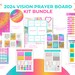 Printable Prayer Board Kit, Prayer Cards, Christian Wall Collage, Bible ...