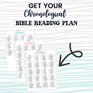 Chronological Bible Reading Plan Checklist Printable Full Year Bible ...