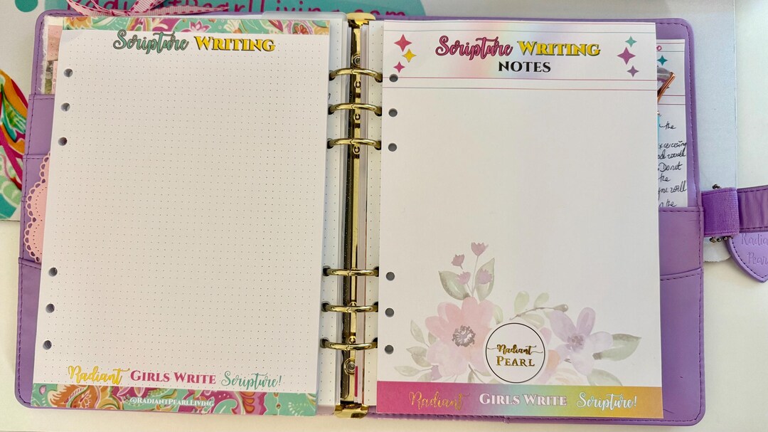 Radiant Scripture Writing Sheets: A5 Bible Study Notepad - Etsy
