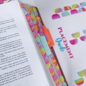 Colorful Bible Tabs | Printed Bible Tab Stickers | Books of the Bible ...
