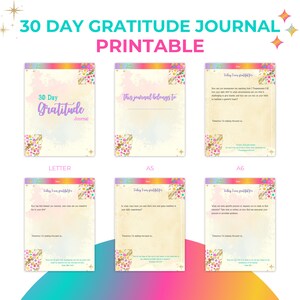 Faith Gratitude Journal Printable | Daily Gratitude Journal | Printable ...