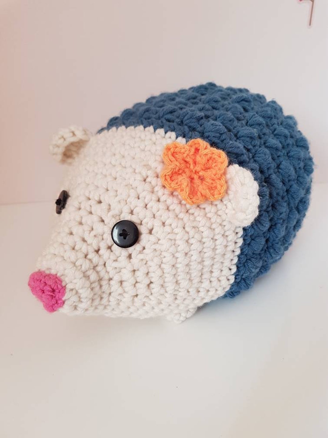 Hetty - Crochet Hedgehog Pillow, Cushion, Amigurumi Stuffed Toy, Plush ...