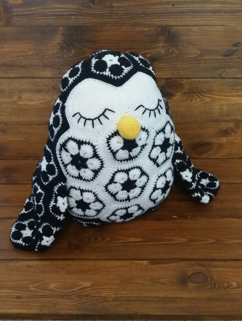 Crochet African Flower Penguin, Stuffed Toy - Etsy