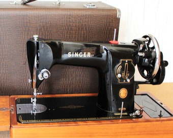 Singer 99k Hand Crank Sewing Machine With Back-tacking - 1955 - Etsy