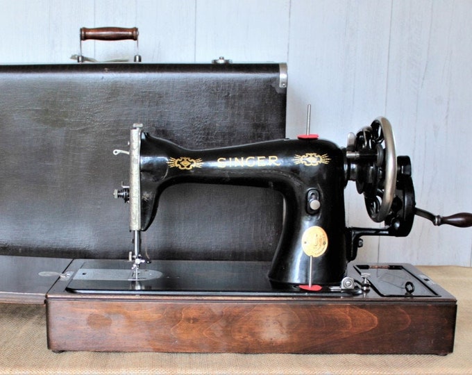 Singer 15k Hand Crank Sewing Machine - Etsy