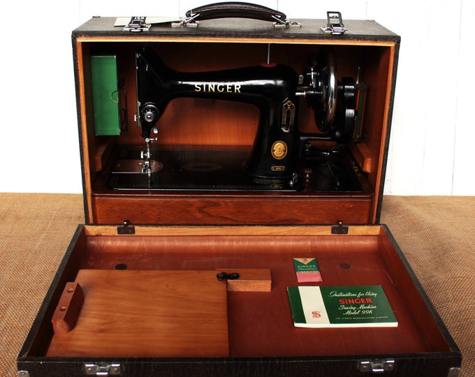 Singer 99k Hand Crank Sewing Machine With Back-tacking - 1955 - Etsy