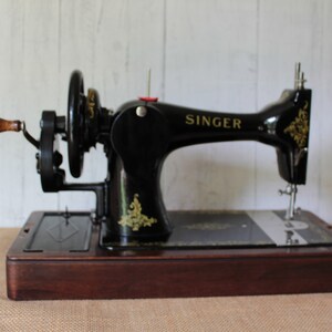 Singer 128k Black Side Hand Crank Sewing Machine 1919 - Etsy