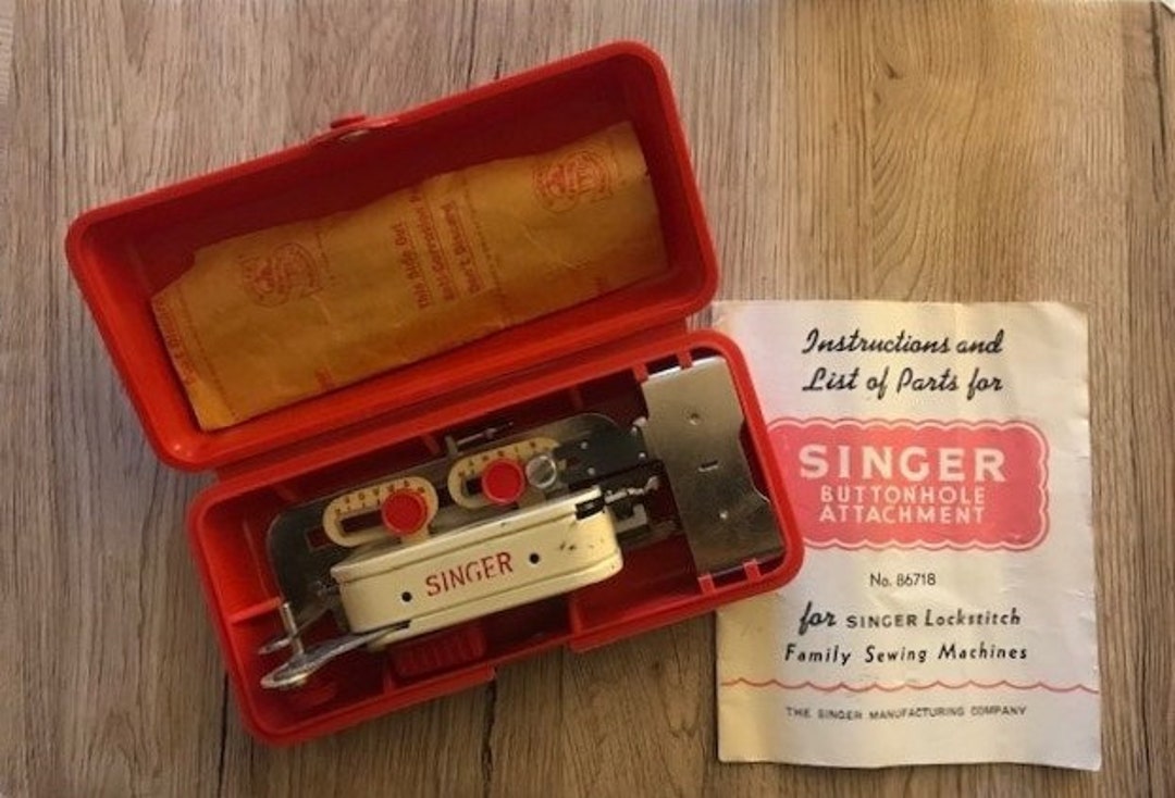 Original Singer Buttonhole Attachment for Vintage Sewing Machine - Etsy
