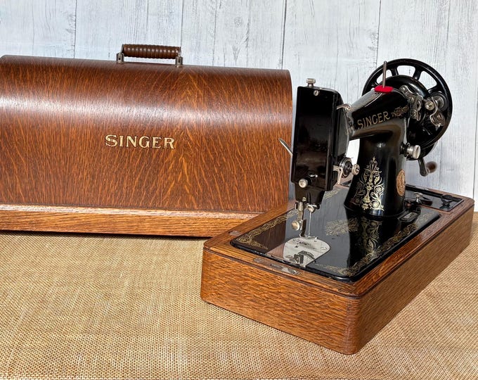 Singer 99k ‘blackside’ Hand Crank Sewing Machine - Etsy