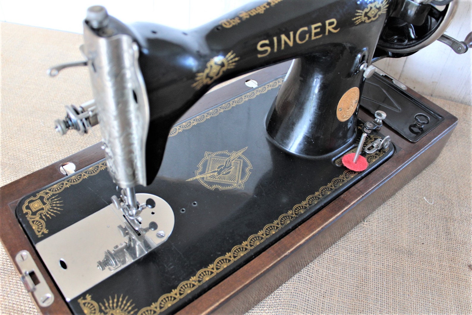 Singer 15k Hand Crank Sewing Machine | Etsy