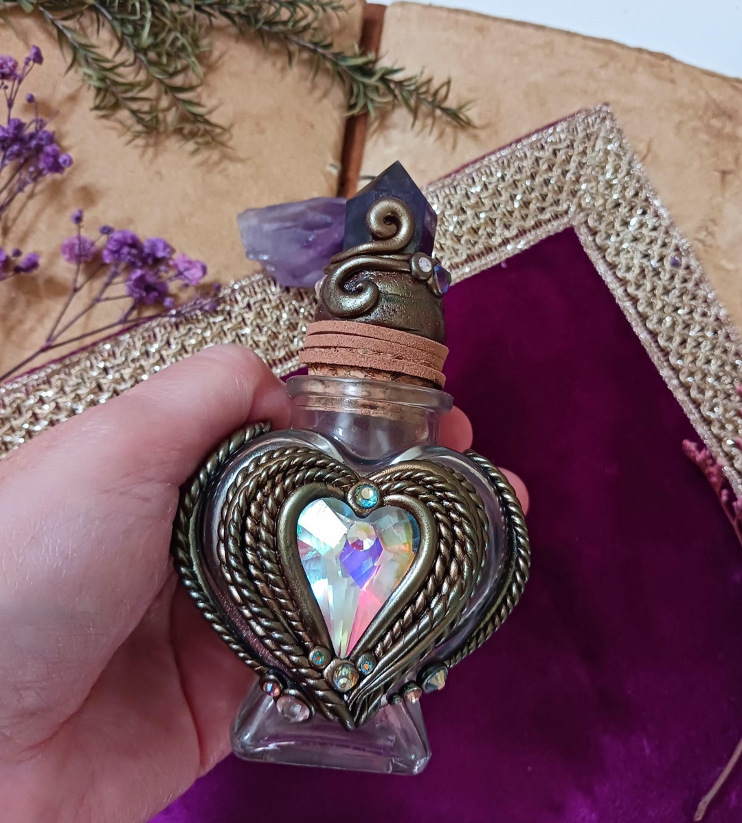 Spell Jar/apothecary Jar/magic Potion Bottle/altar Tools/intention ...