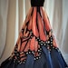 Hand Painted Monarch Butterfly Wedding Dress. Monarch - Etsy
