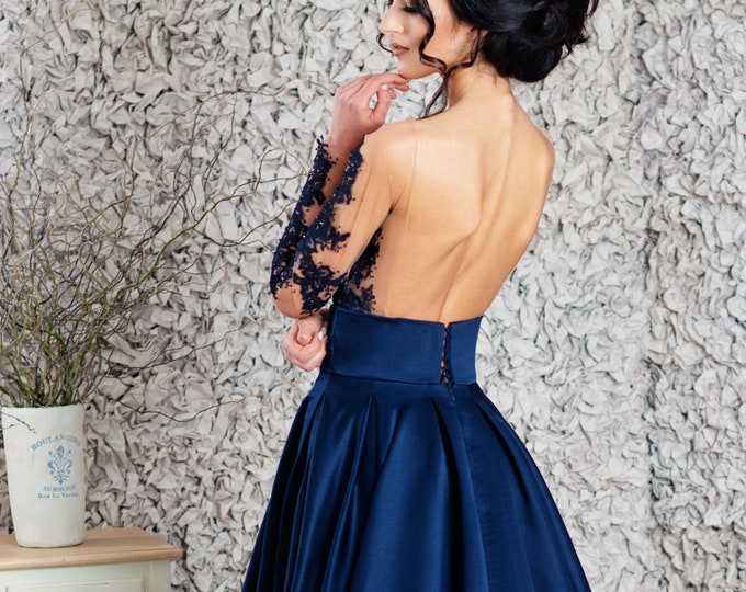 Blue Wedding Dress Goth Wedding Dress Alternative Wedding - Etsy