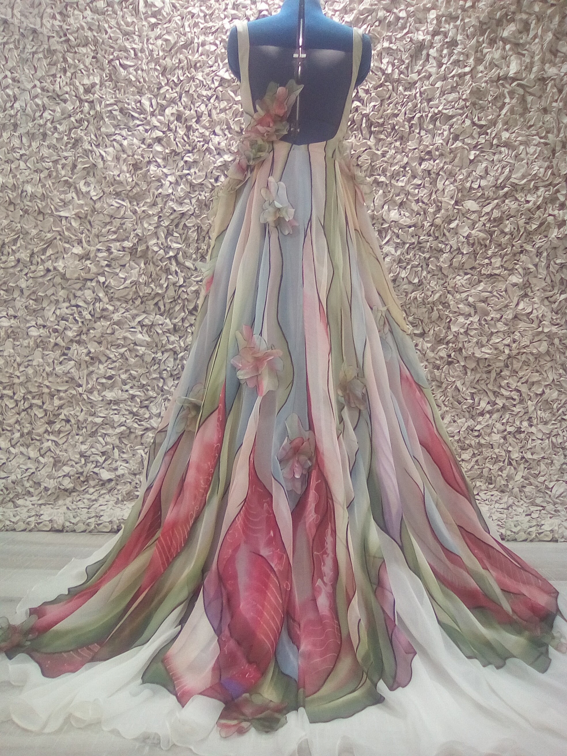 Hand Painted Dress Ball Gown Prom Dress Long Formal Dress | Etsy Canada