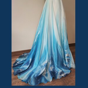 Hand Painted Silk Dress Color Sample - Etsy