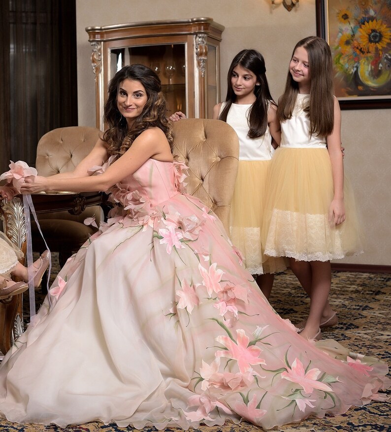 Handpainted Dress Ball Gown Prom Dress Long Formal Dress - Etsy