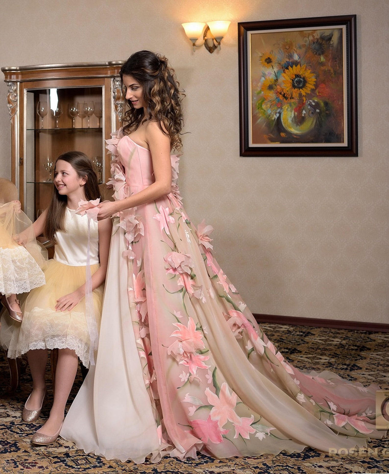 Handpainted Dress Ball Gown Prom Dress Long Formal Dress - Etsy