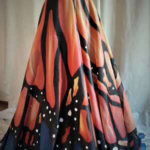 Hand Painted Monarch Butterfly Wedding Dress. Monarch - Etsy
